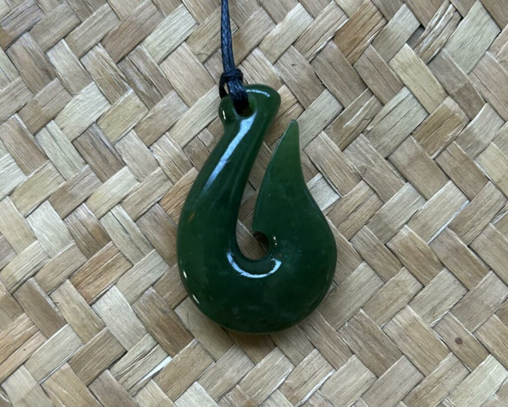 Hei Matau (Fish Hook) - Traditional Jade